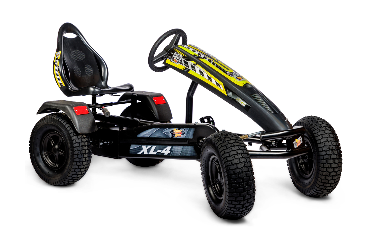Prime Karts XL-4 Pro Charger Yellow Pedal Go-Kart (Ages 7–Adult ...